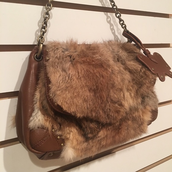 Gianni Bini | Bags | Gianni Bini Italian Rabbitleather Shoulder Bag ...